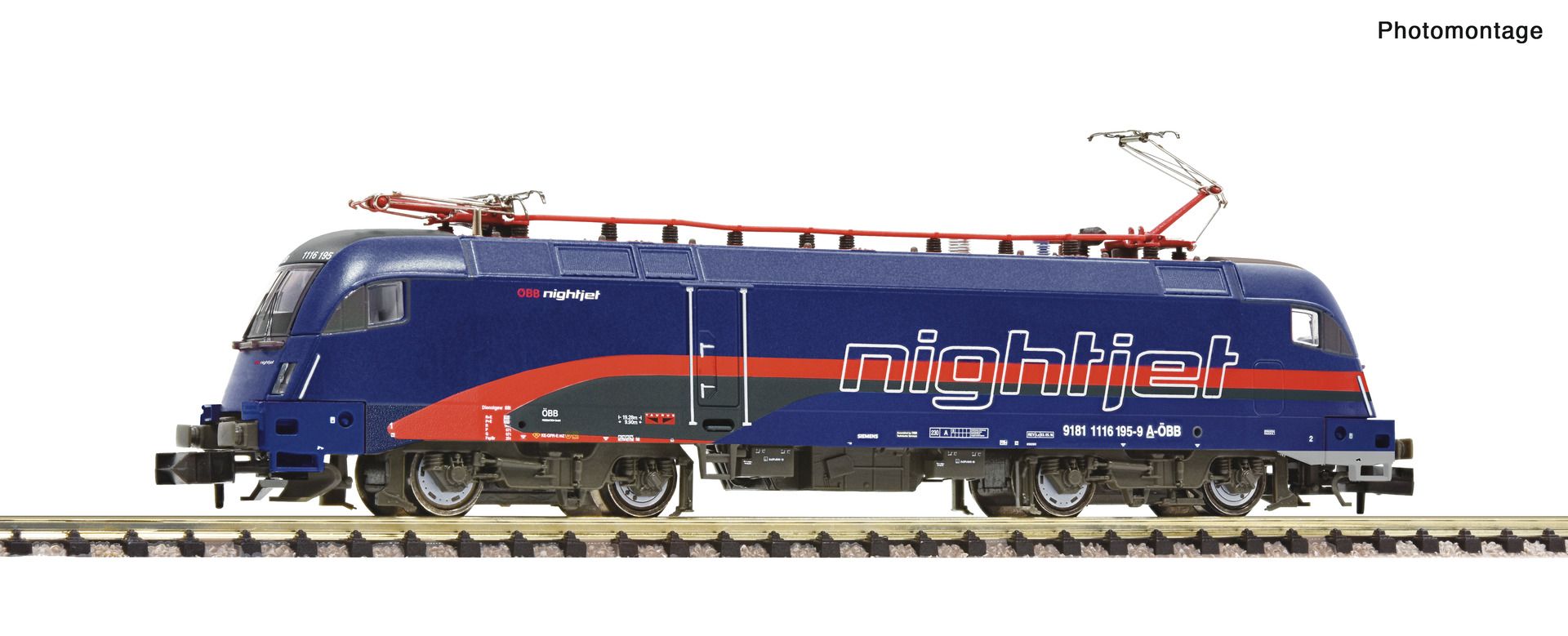 Fleischmann 7570039 - E-Lok 1116 195-9 'Nightjet", ÖBB, Ep.VI, DC-Sound