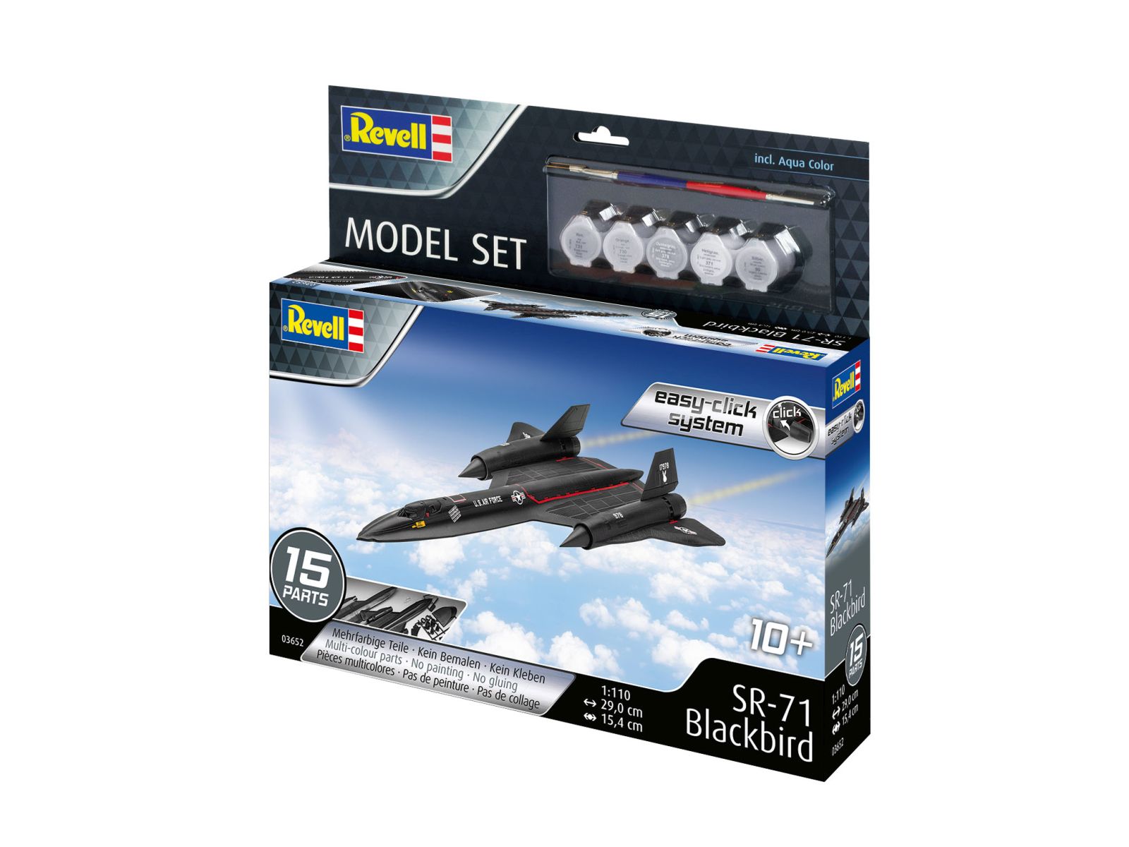 Revell 63652 - Model Set Lockheed SR-71 Blackbird easy-click-syst