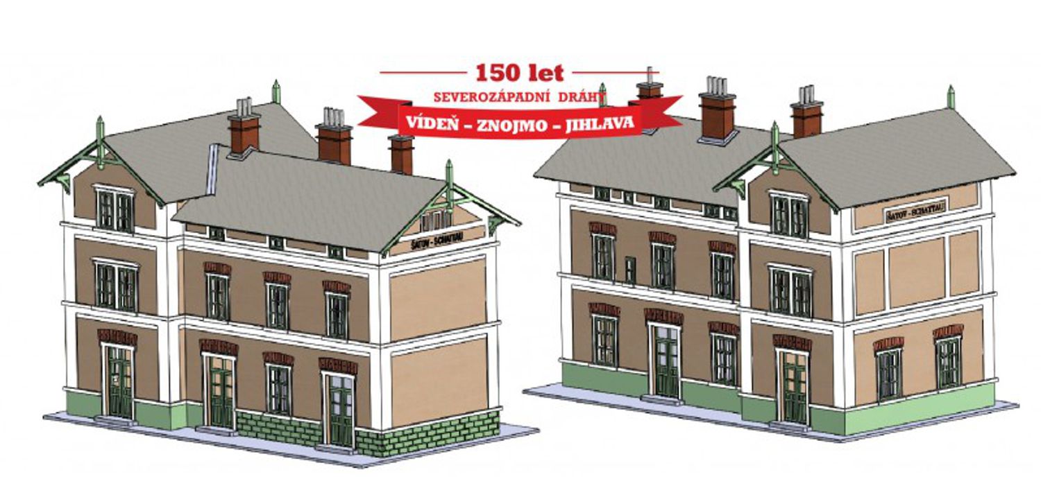 igra 211005 - Bahnhof Satov, 204 x 115 x 148 mm, Bausatz