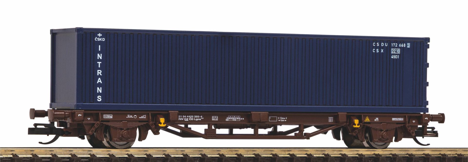 Piko 47728 - Containertragwagen mit 1x 40'-Container Intrans, CD, Ep.V