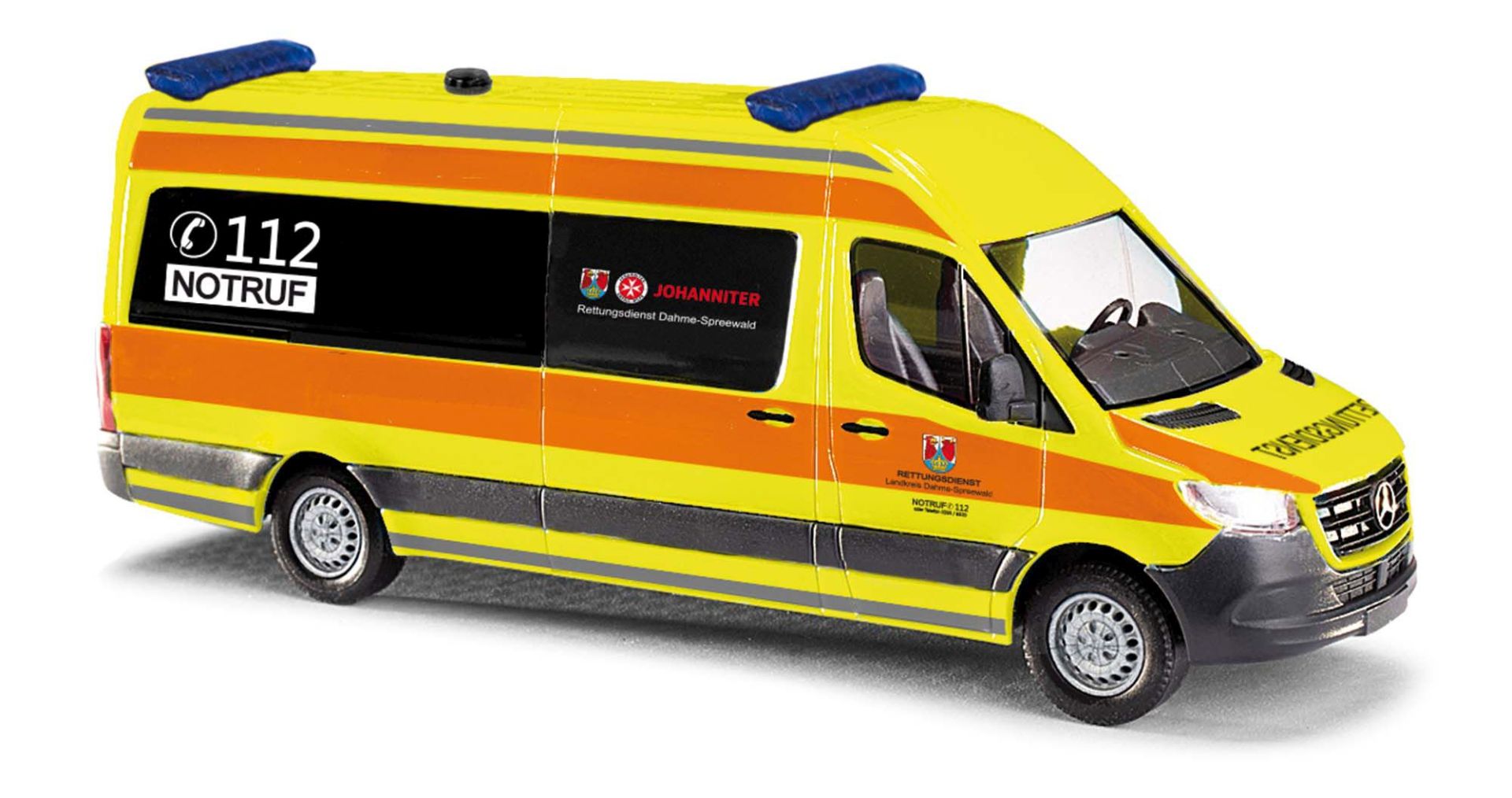 Busch 52629 - Mercedes-Benz Sprinter lang KTW Dahme Spreewald, Bj. 2018