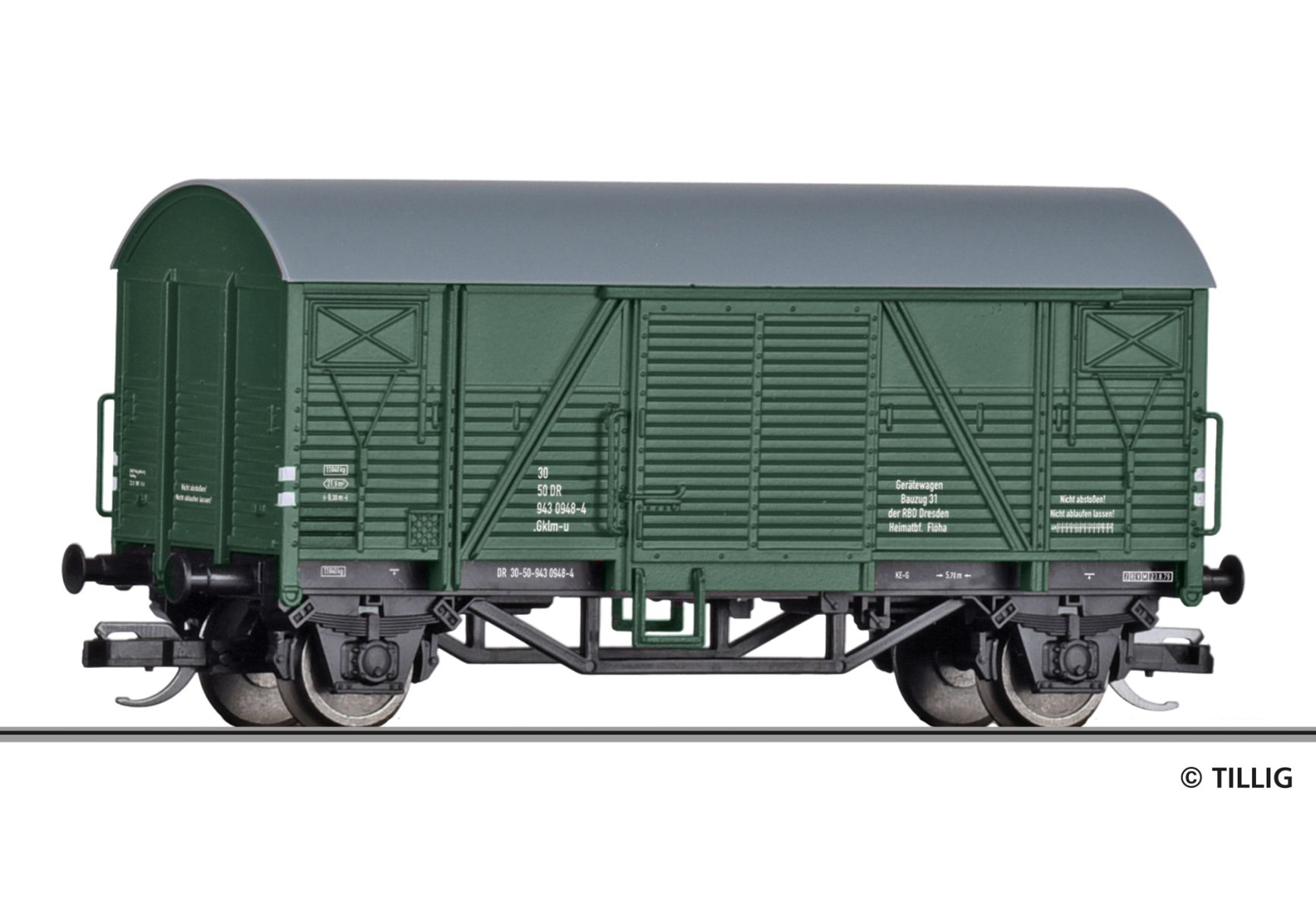Tillig 14201 - Gerätewagen Bauzug 31, DR, Ep.IV