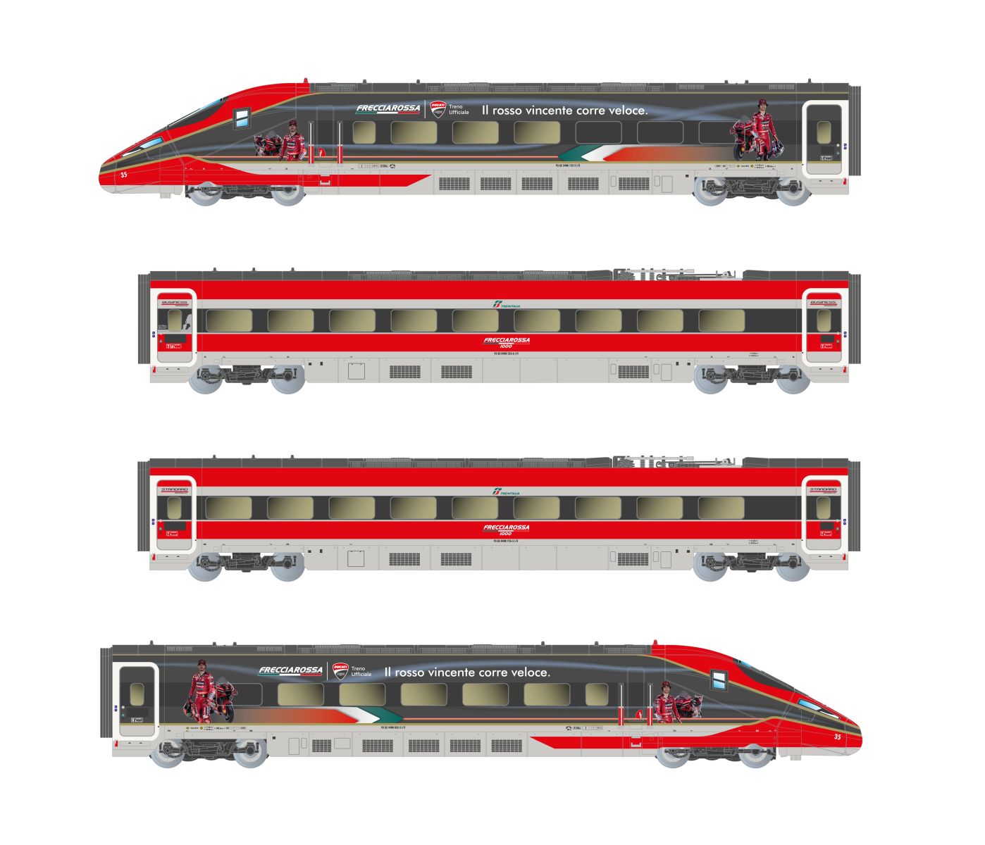 Arnold HN2620 - Triebzug Frecciarossa 1000 'Ducati', 4-teilig, FS Trenitalia, FS, Ep.VI
