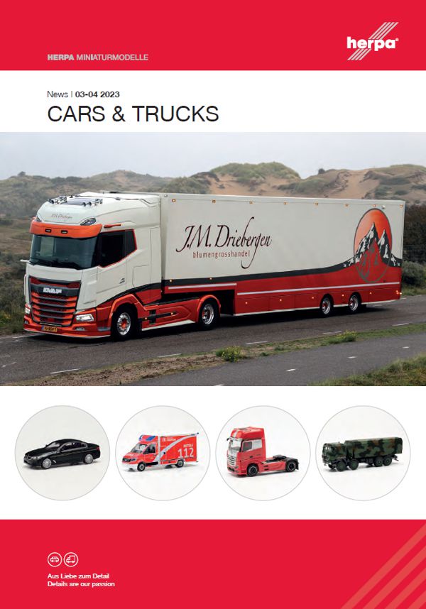Herpa Neuheiten Cars & Trucks - März-April 2023
