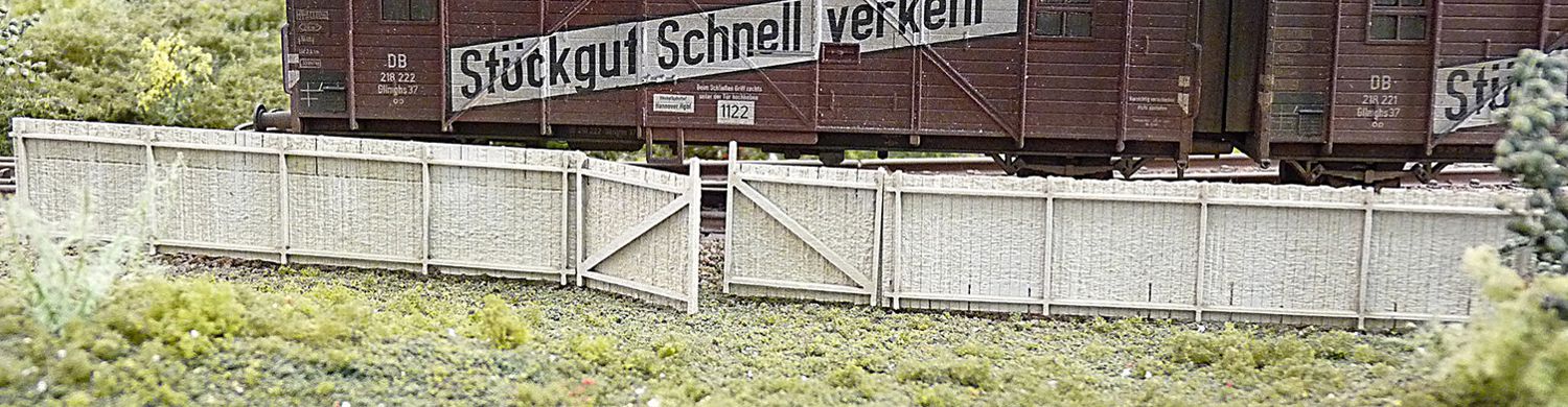 Joswood 40108 - Holzzaun 18mm hoch, weiß