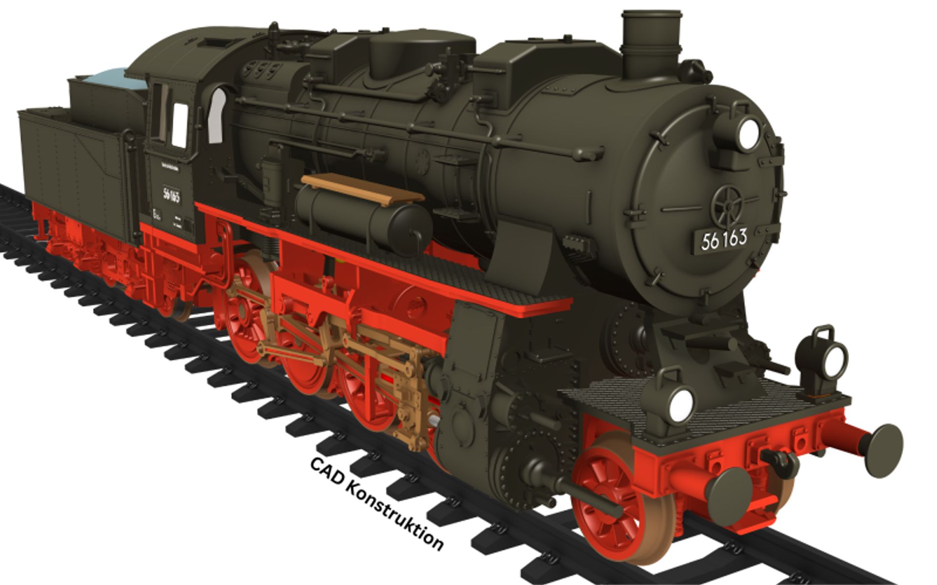 Busch 30011 - Dampflok BR 56 (G8.3), 56 163, DR, Ep.III