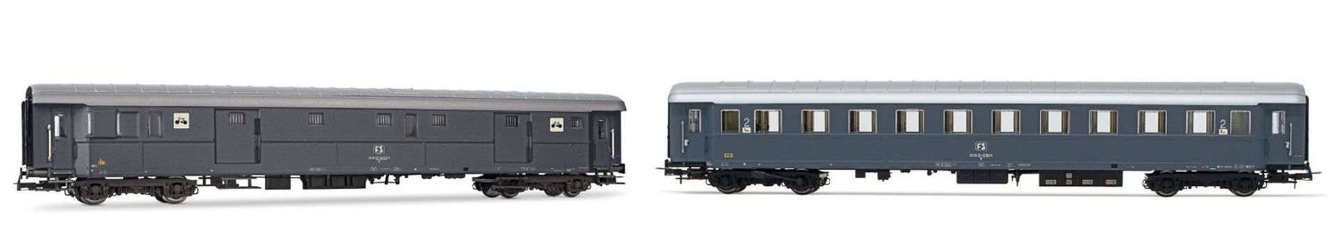 Rivarossi HR4366 - 2er Set Personenwagen, FS, Ep.III