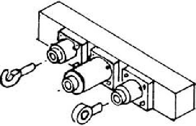 Weinert 8496 - Pufferbohle, Weißmetall, 2 Stück