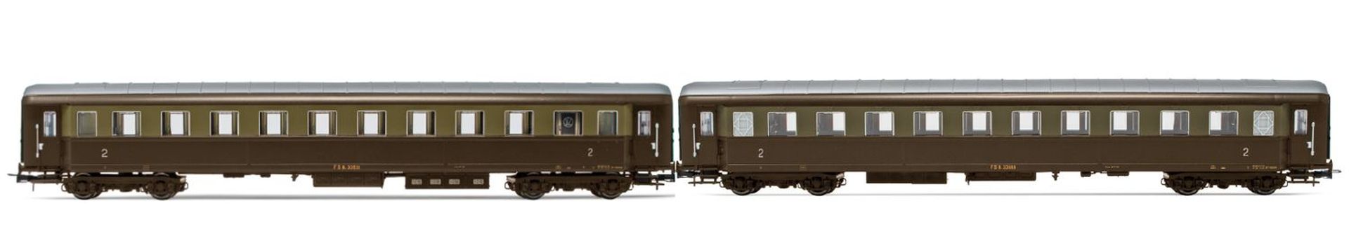 Rivarossi HR4367 - 2er Set Personenwagen, FS, Ep.III