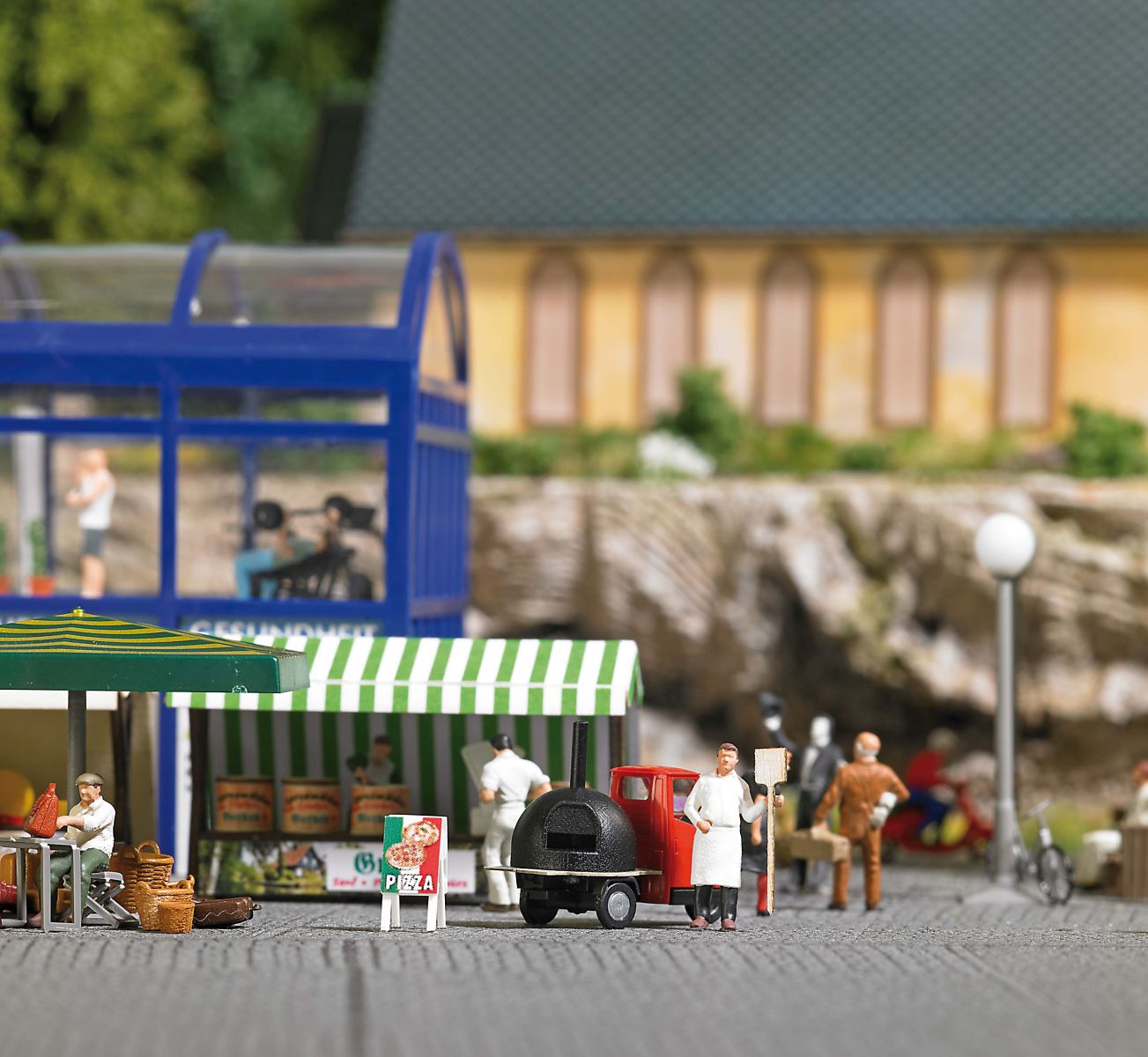 Busch 7992 - Action-Set: Mobiler Pizzabäcker