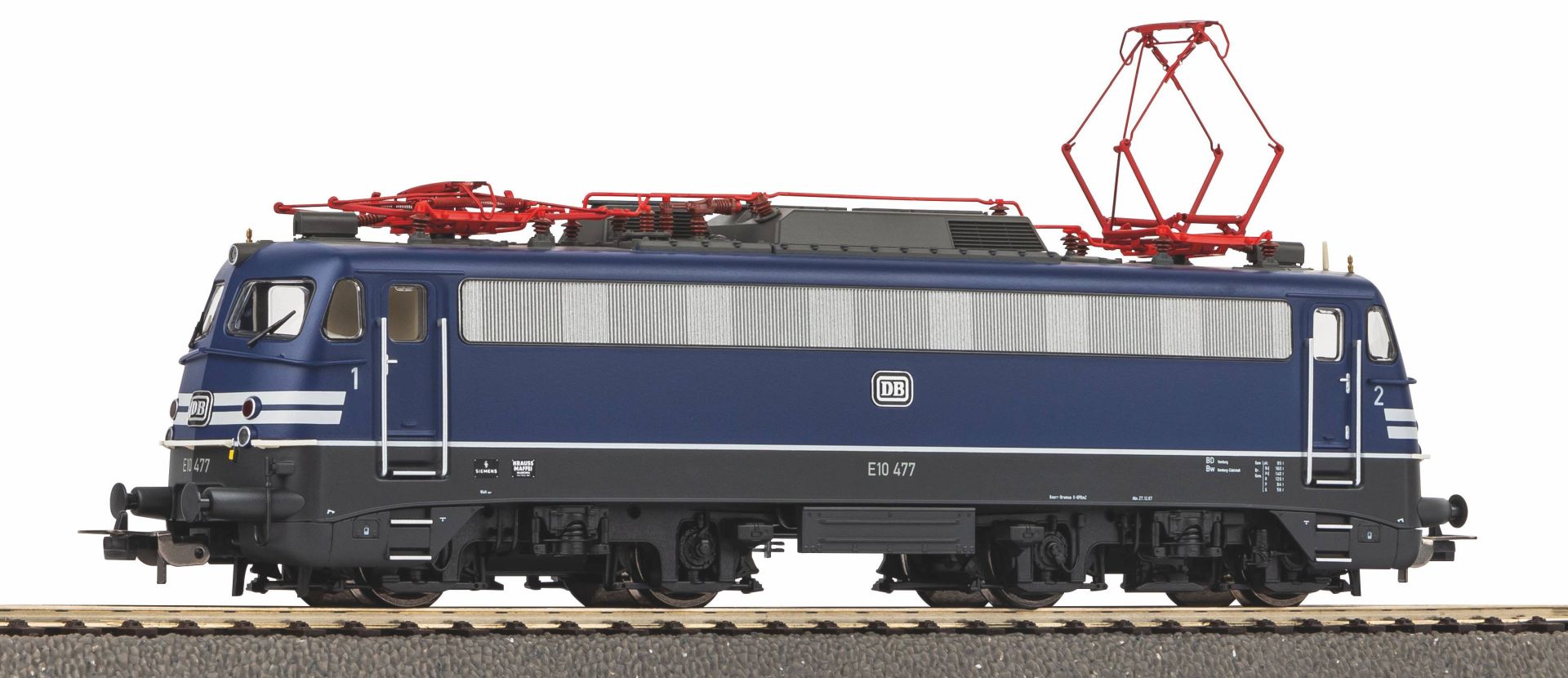 Piko 51969 - E-Lok E 10 477 mit Warnstreifen, DB, Ep.III, DC-Sound