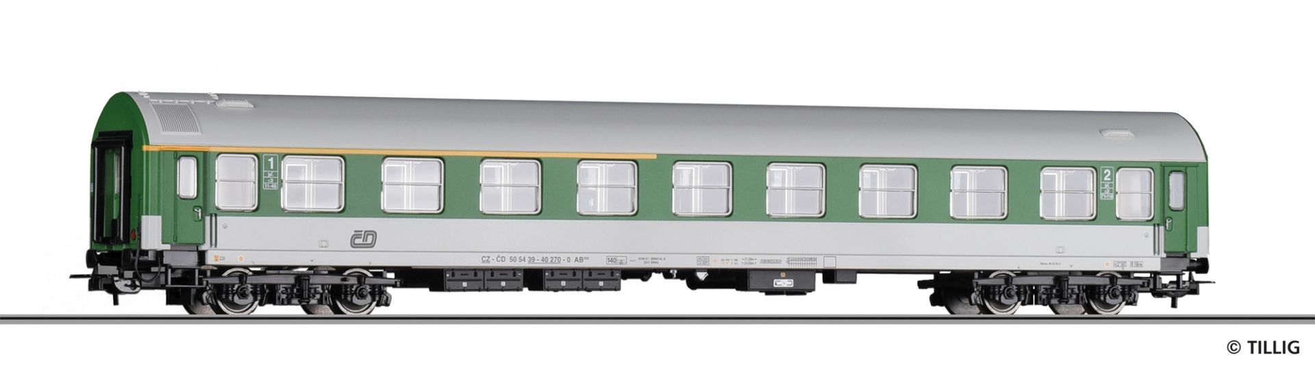 Tillig 74957 - Personenwagen AB 350, Typ Y, 1./2. Klasse, CD, Ep.V