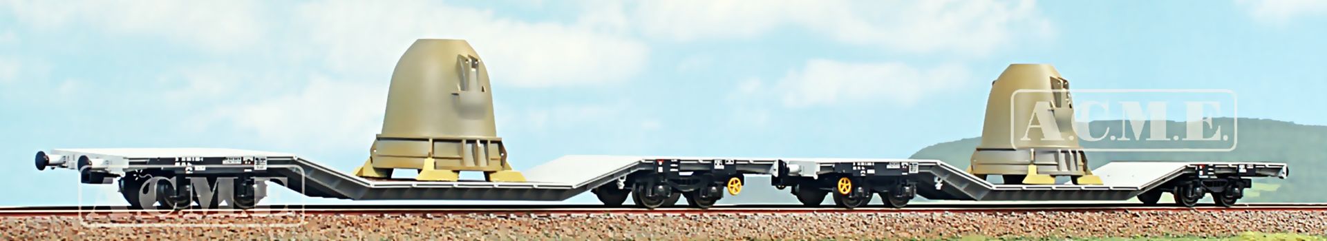 ACME AC 45191 - 2er Set Flachwagen Uai beladen mit Pfannen, FS, Ep.V