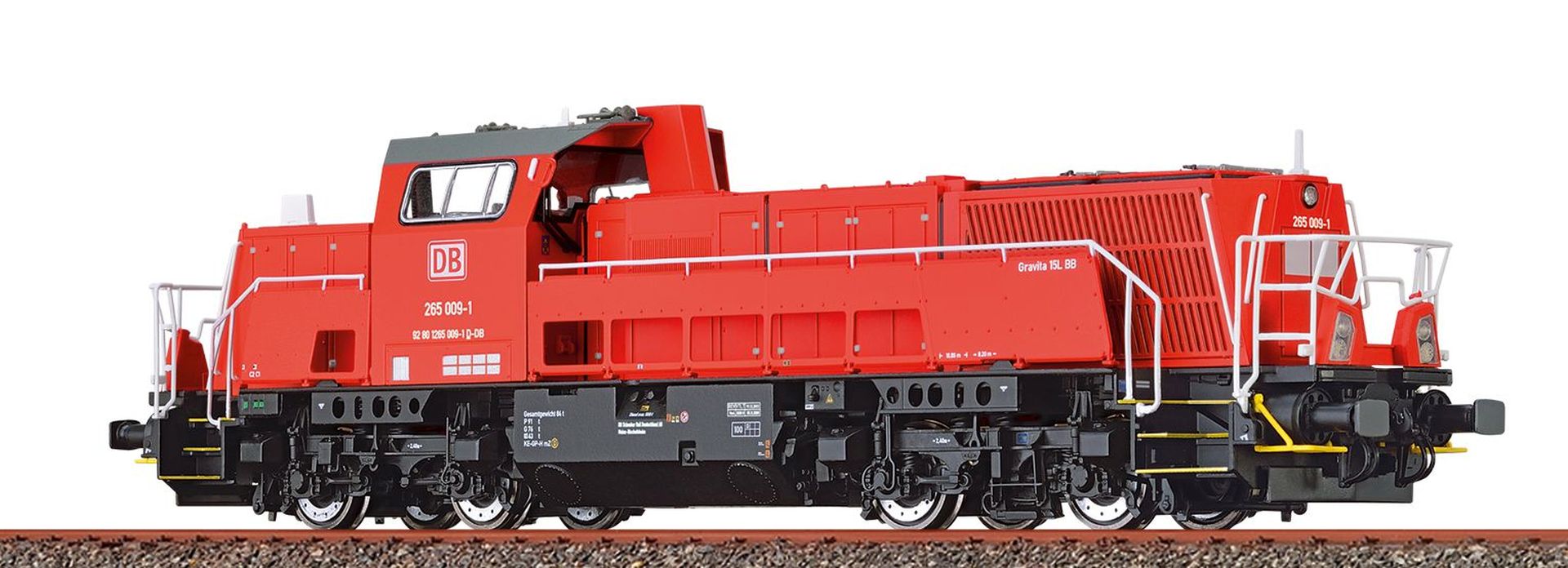 Brawa 70104 - Diesellok 265 009-1 'Gravita', DBAG, Ep.VI