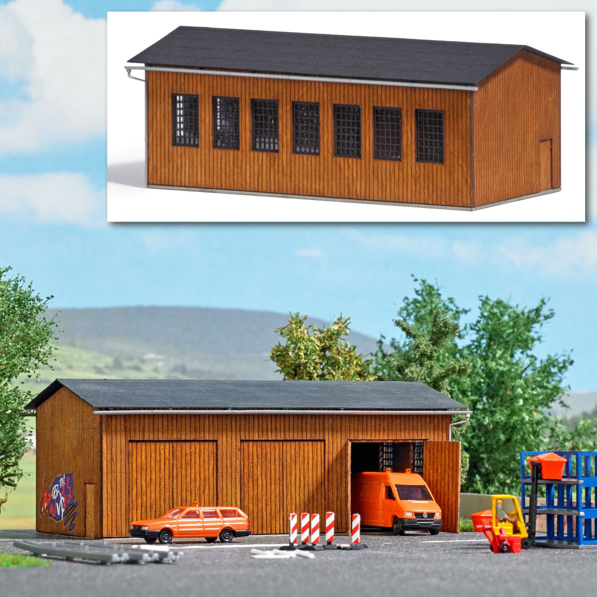 Busch 8234 - Straßenmeisterei-Halle