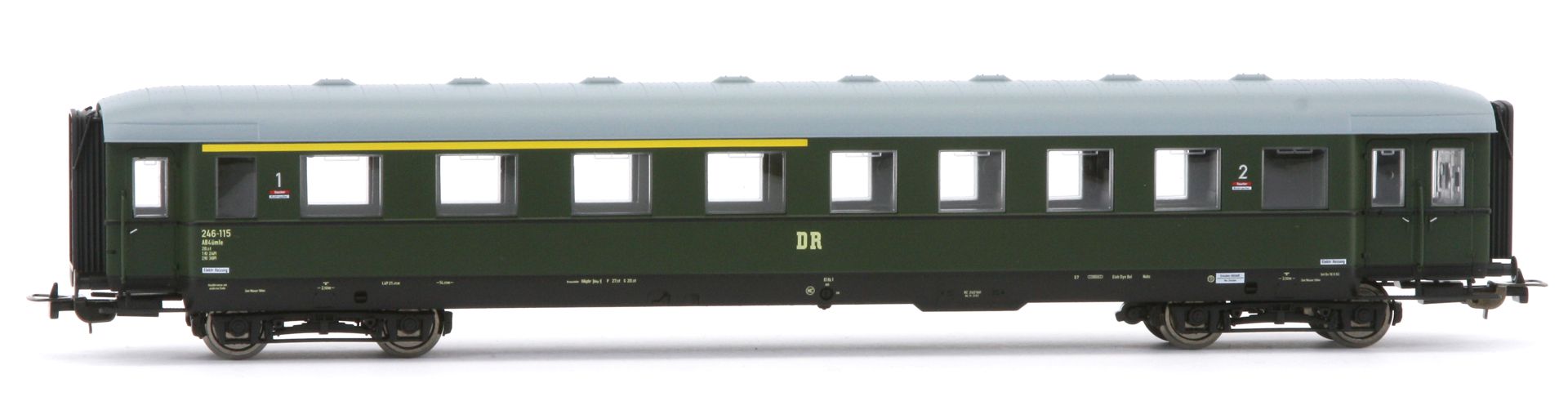 Piko 53272-3 - Personenwagen 1./2. Klasse AB4ümle, DR, Ep.III