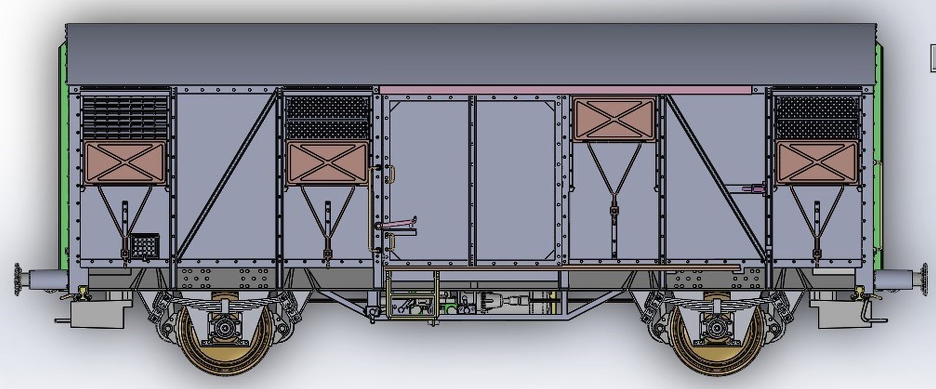 Exact-Train EX21074 - Gedeckter Güterwagen Gs 210 EUROP, DB, Ep.IV