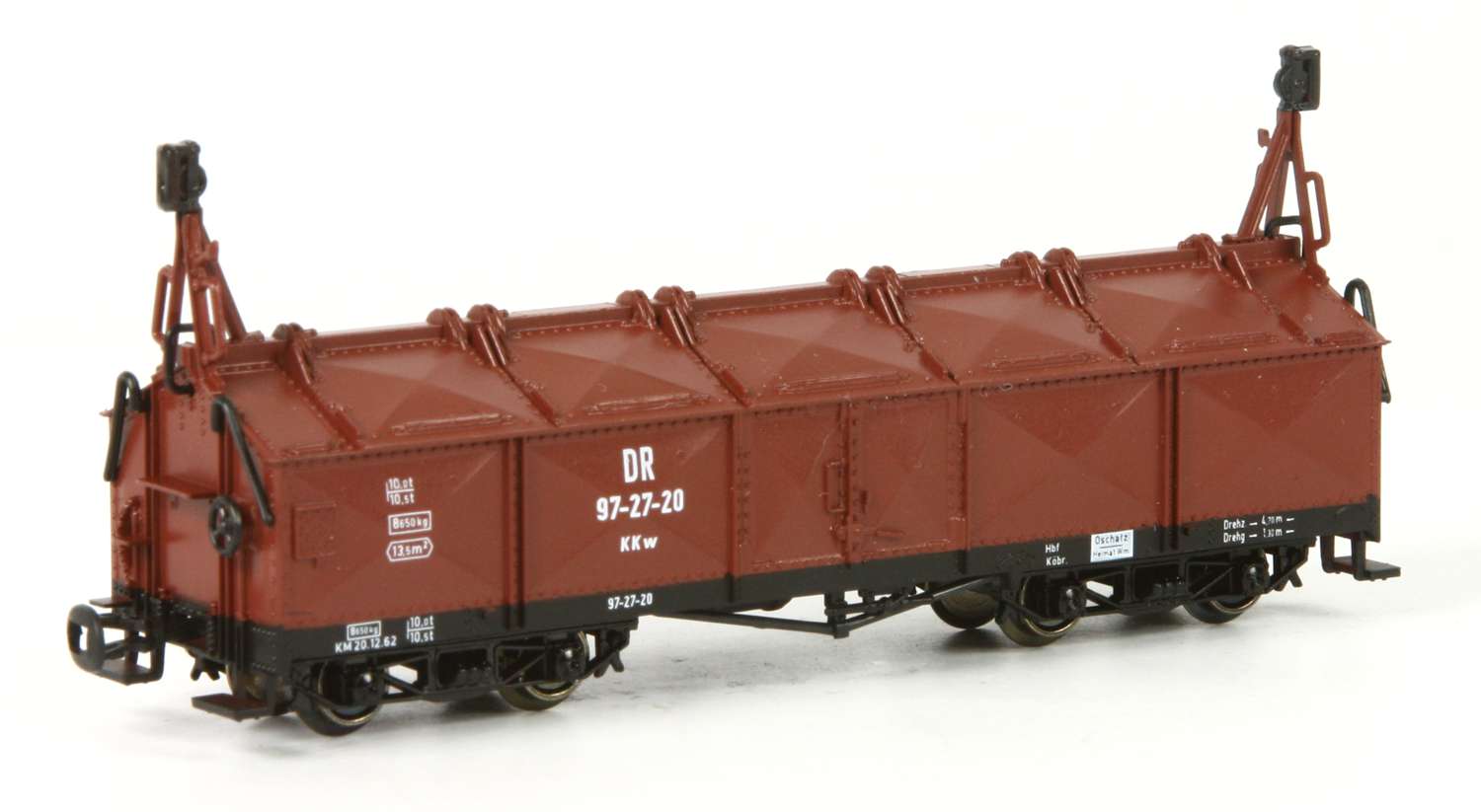 Technomodell 54405 - Klappdeckelwagen, DR, Ep.III, braun