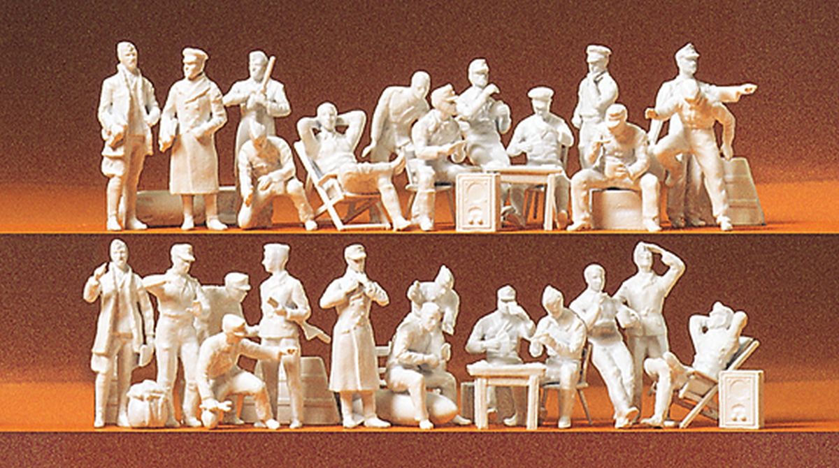 Preiser 16502 - Piloten und Bodenpersonal