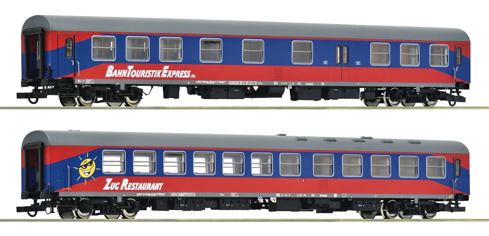 Roco 74027 - 2er Set Personenwagen, BTE, Ep.VI