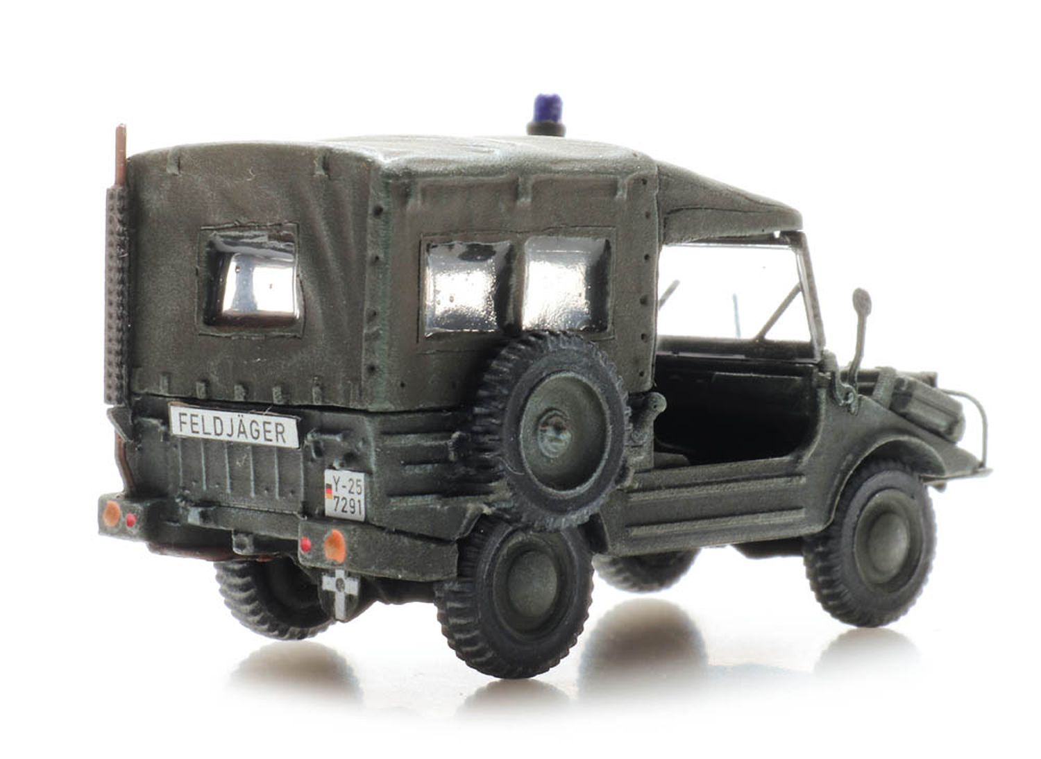 Artitec 6870449 - Geländewagen DKW Munga 91/8 Oliv Feldjäger, Bundeswehr