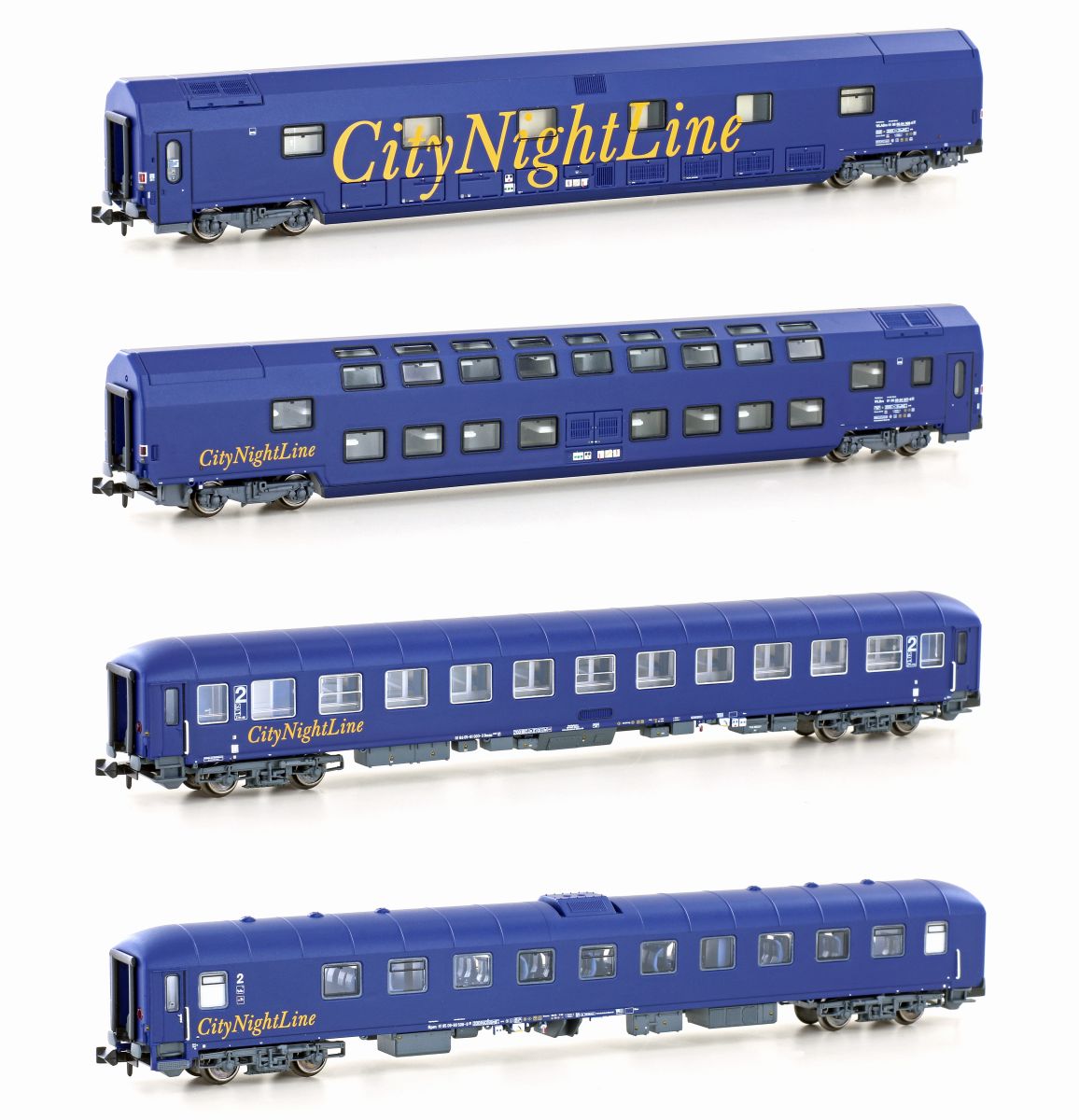 L.S. Models 97002-N - 4er Set Nachtzugwagen CNL 212/213 Set 1, CityNightLine, Ep.V