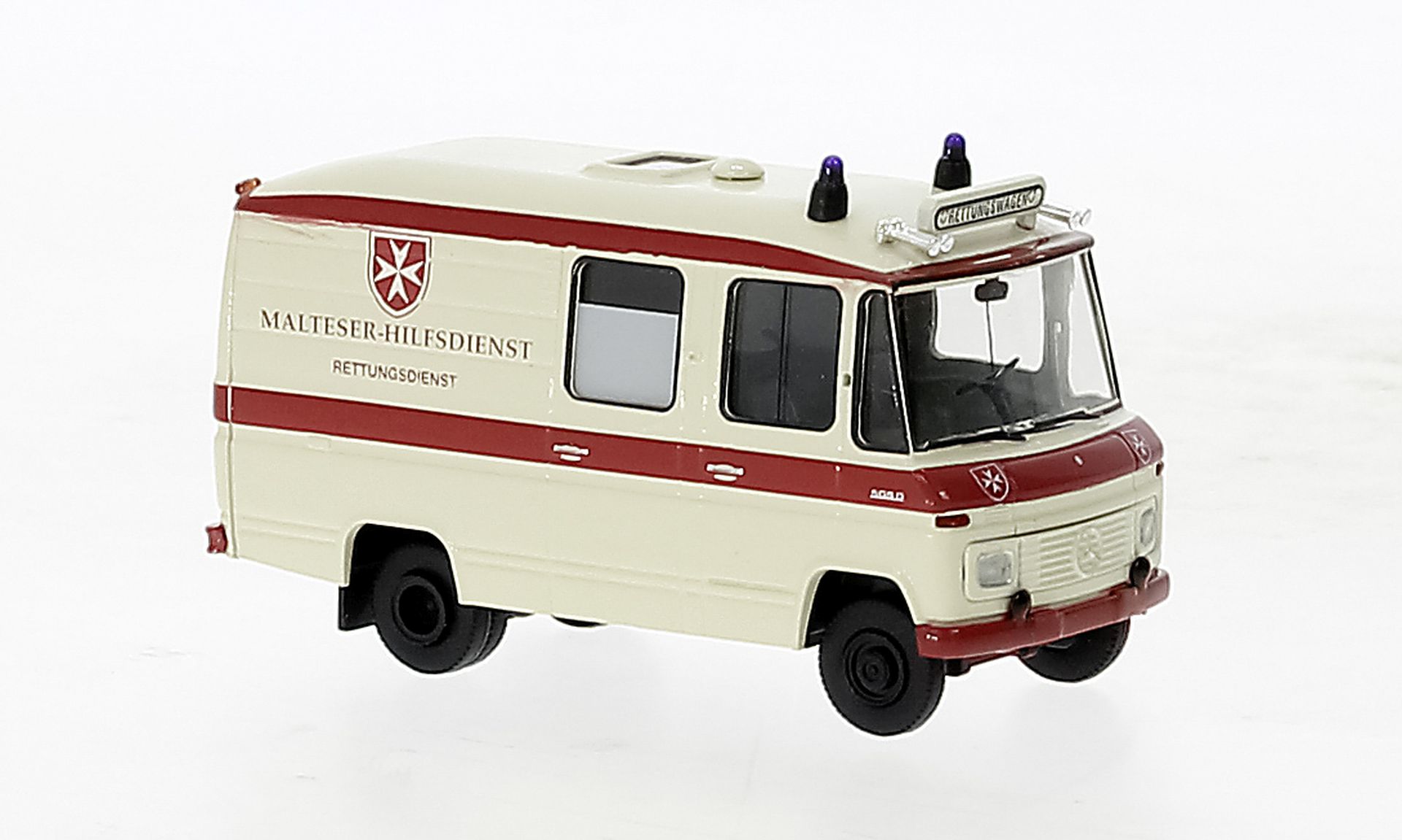 Brekina 36944 - Mercedes L 508 RTW, Malteser Hilfsdienst, 1978