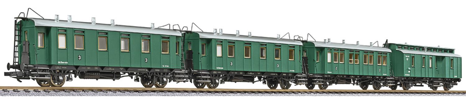 Liliput 330517 - 4er Set Personenwagen, BBÖ, Ep.II