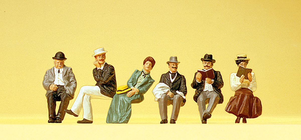 Preiser 12190 - Sitzende Reisende um 1900