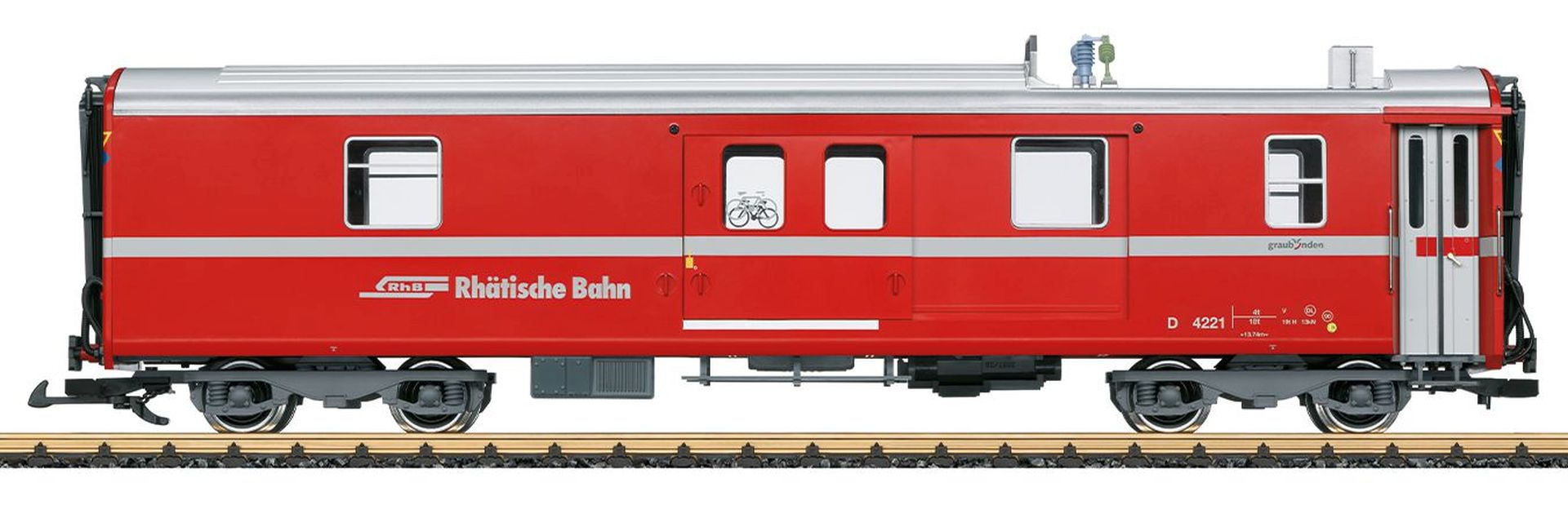 LGB 30693 - Gepäckwagen, RhB, Ep.VI