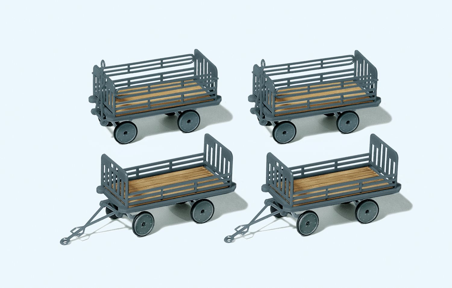 Preiser 17129 - Anhänger zu Elektrokarre, Deutsche Bundesbahn, Ep.III ...