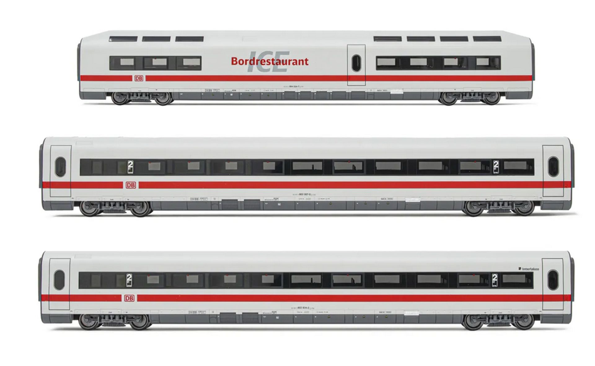 Lima HL4676 - 3er Set Ergänzungswagen BR 401 ICE 1 'Interlaken', DBAG, Ep.V-VI