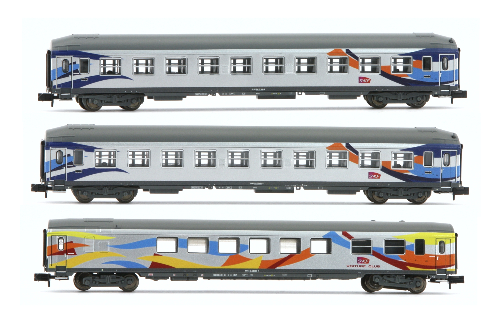 Trix 18210 - 3er Set Personenwagen 'Croisière', SNCF, Ep.V-VI